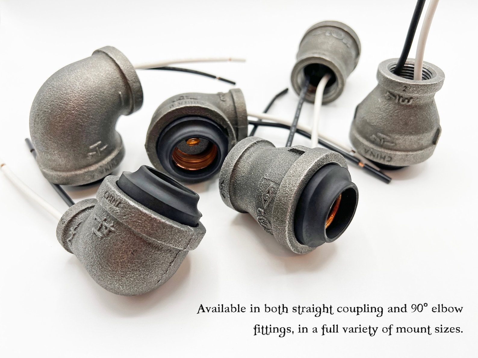 Black Iron Medium Base E26 Weatherproof Bulb Socket for - Etsy