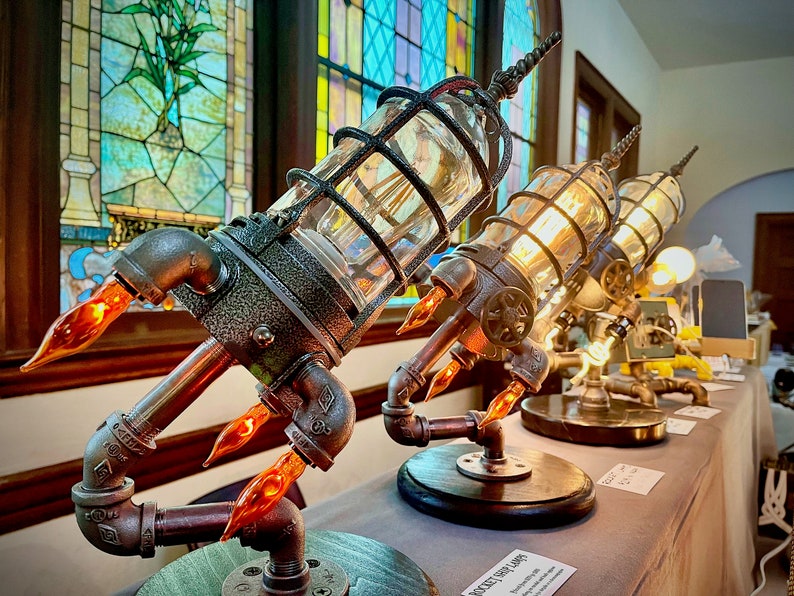 15 Rocket Ship Spaceship Steampunk Industrial Pipe Desk - Etsy