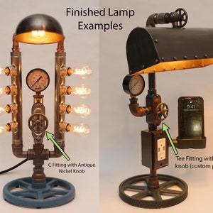 300W Rotary Dimmer Module for Steampunk Industrial Pipe Lamp 1/2 NPT ...