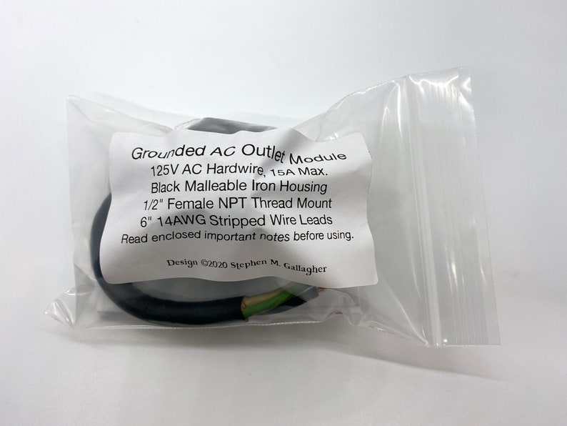 15A 125VAC Grounded Outlet Module for Steampunk Industrial | Etsy