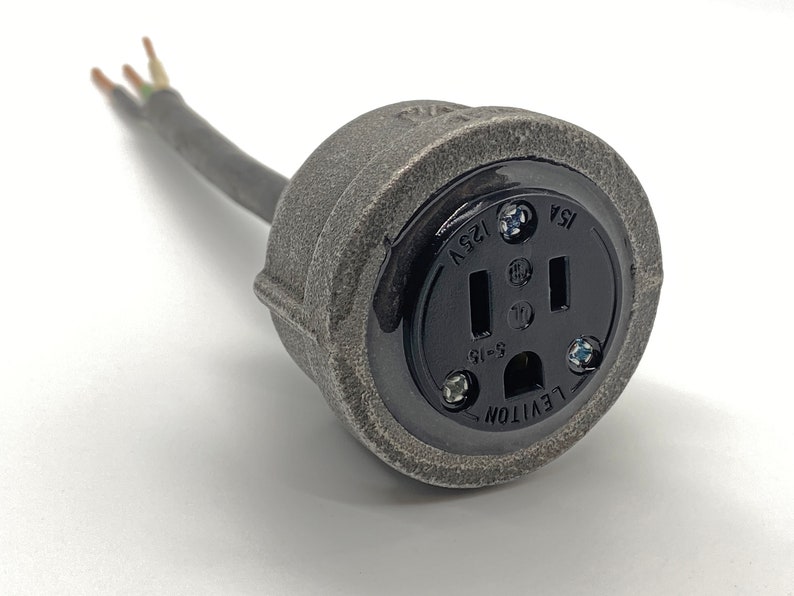 15A 125VAC Grounded Outlet Module for Steampunk Industrial | Etsy