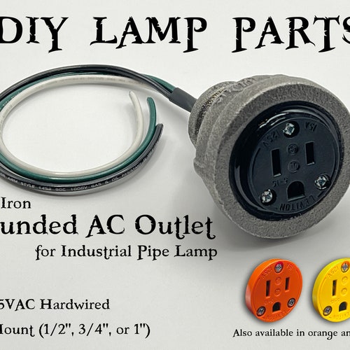 Industrial Iron Pipe Steampunk Lamp Socket Fits 1/2 - Etsy