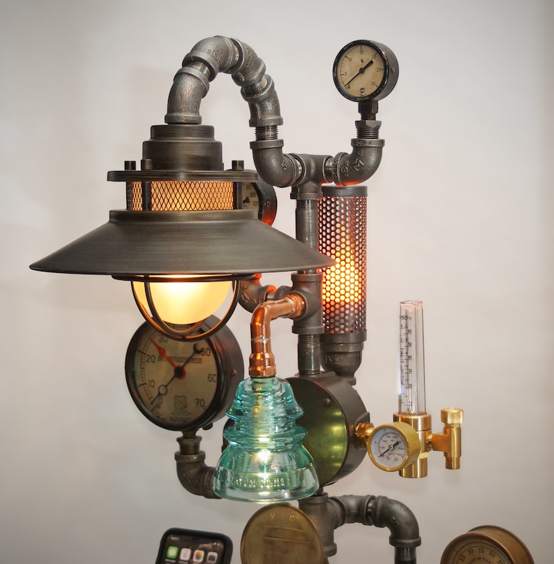 Flickering Flame LED Torch Light for Steampunk Industrial Pipe - Etsy