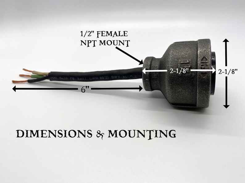 15A 125VAC Grounded Outlet Module for Steampunk Industrial | Etsy