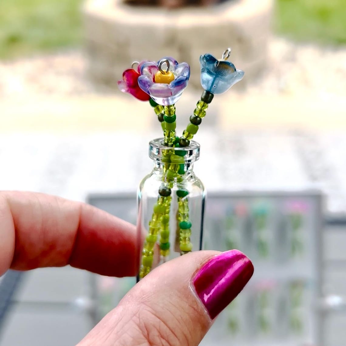 Beaded Flower Bouquet Magnets - Etsy