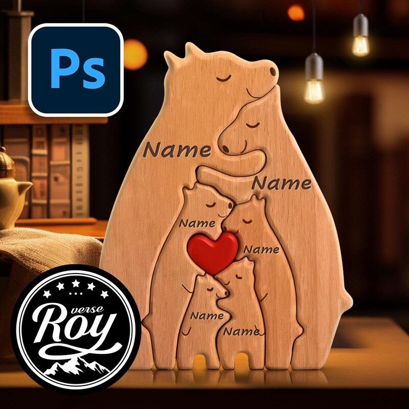 6 Piece Puzzle Template - Etsy