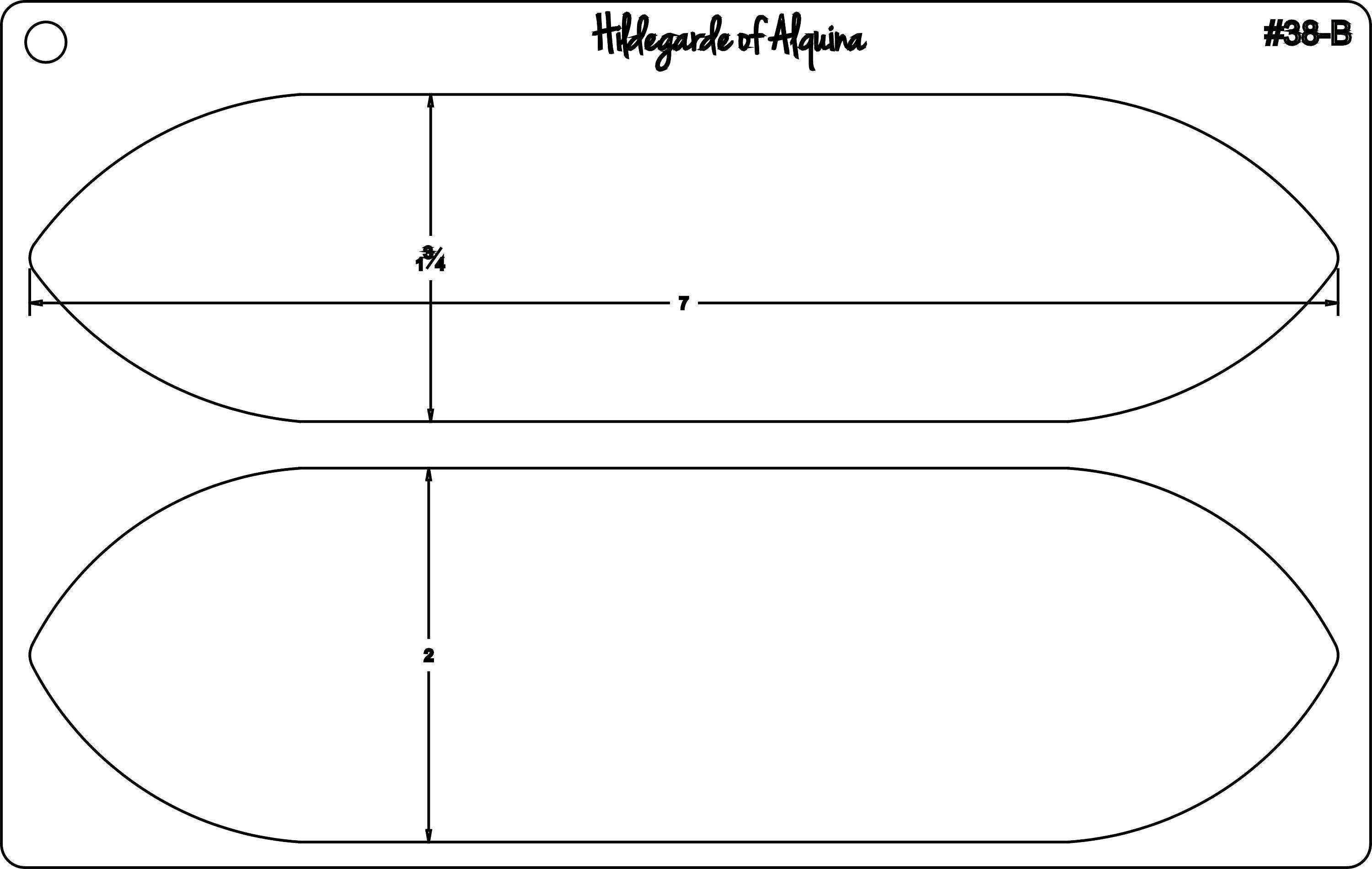 No 38B Jewelry Template. Crafting Shape Stencil. Reusable Pattern Tool ...