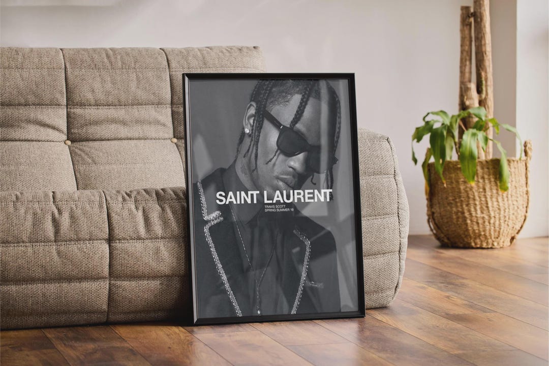 Travis Scott Cactus Jack Saint Laurent Designer Wall Art Rapper Lux ...