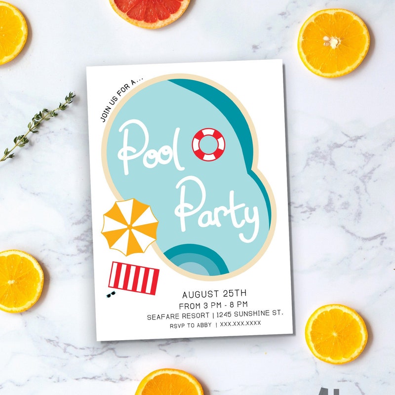 Retro Pool Party - Etsy