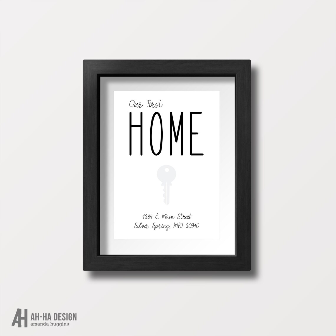Our First Home Key Art Printable Wall Art Insert Your House | Etsy