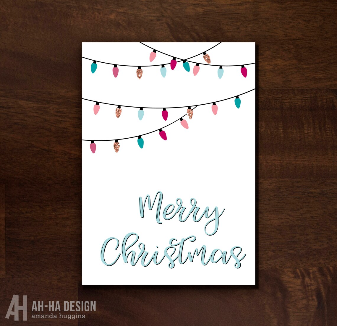 Merry Christmas Digital Download Greeting Card Christmas | Etsy