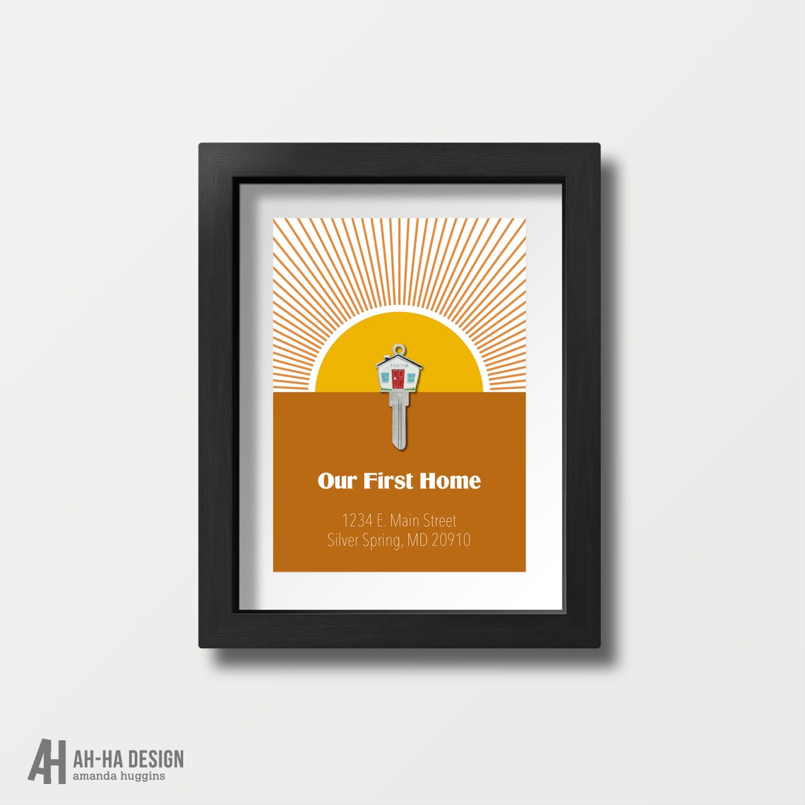 Mid-century Modern Our First Home Key Art Printable Wall Art - Etsy