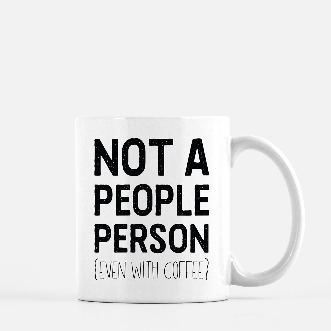 Not A People Person Even With Coffee Coffee Mug Not A People | Etsy