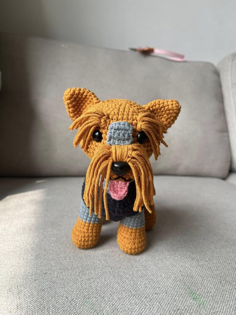 Yorkshire Terrier Crochet Pattern PDF, Amigurumi Yorkie Dog Tutorial ...