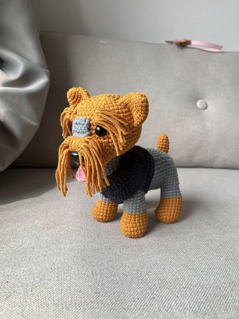 Yorkshire Terrier Crochet Pattern PDF, Amigurumi Yorkie Dog Tutorial ...