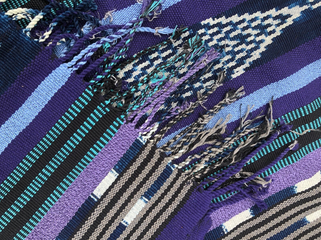 Guatemalan Textile - Agua, Rebozo Woven on a Back Strap Loom - Etsy