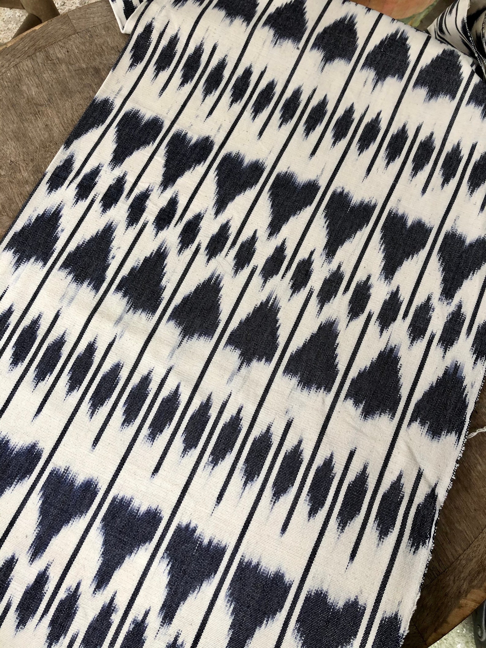 Guatemalan Ikat Fabric - Lluvia De Indigo - Etsy