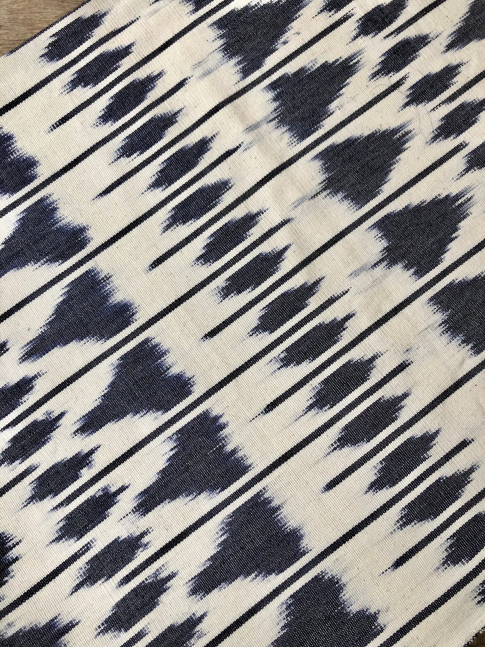 Guatemalan Ikat Fabric - Lluvia De Indigo - Etsy