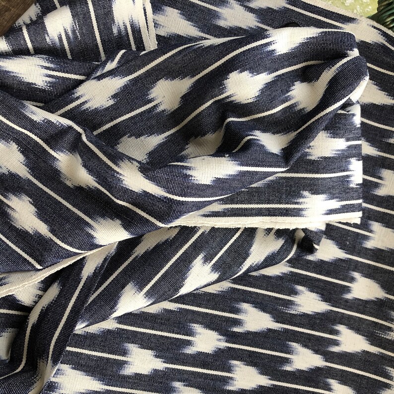 Guatemalan Ikat Fabric -minerva -indigo - Etsy