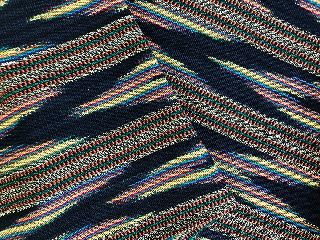 Guatemalan Ikat - Multicolor Chevrons by Voz De Los Tz'utujiles - Etsy