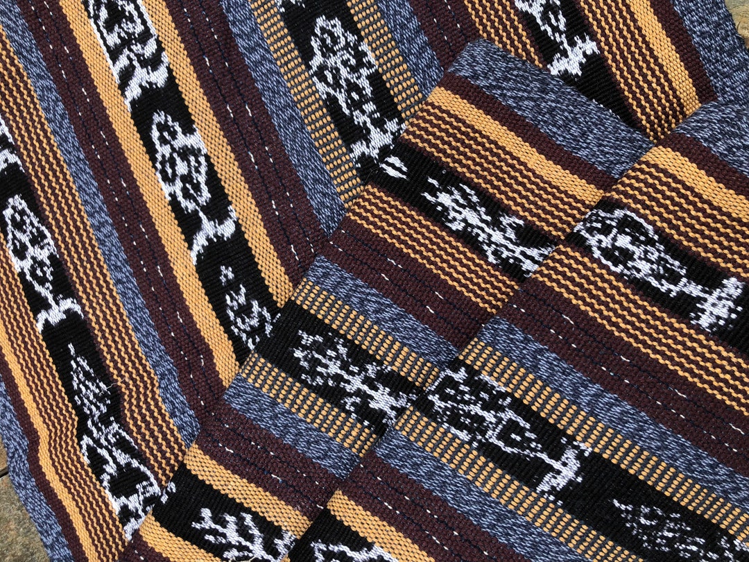 Handwoven Guatemalan Textile: Natural Dye Rebozo, Backstrap Loom - Etsy