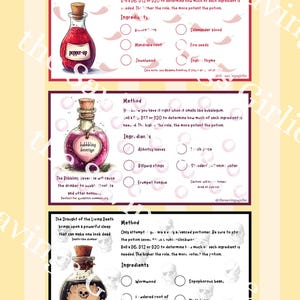 Advanced Potion Making HP Savings Challenge - Etsy