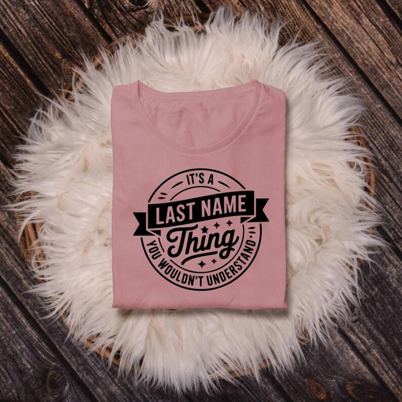 Personalized Family Name SVG: Custom Last Name Print (digital Download ...