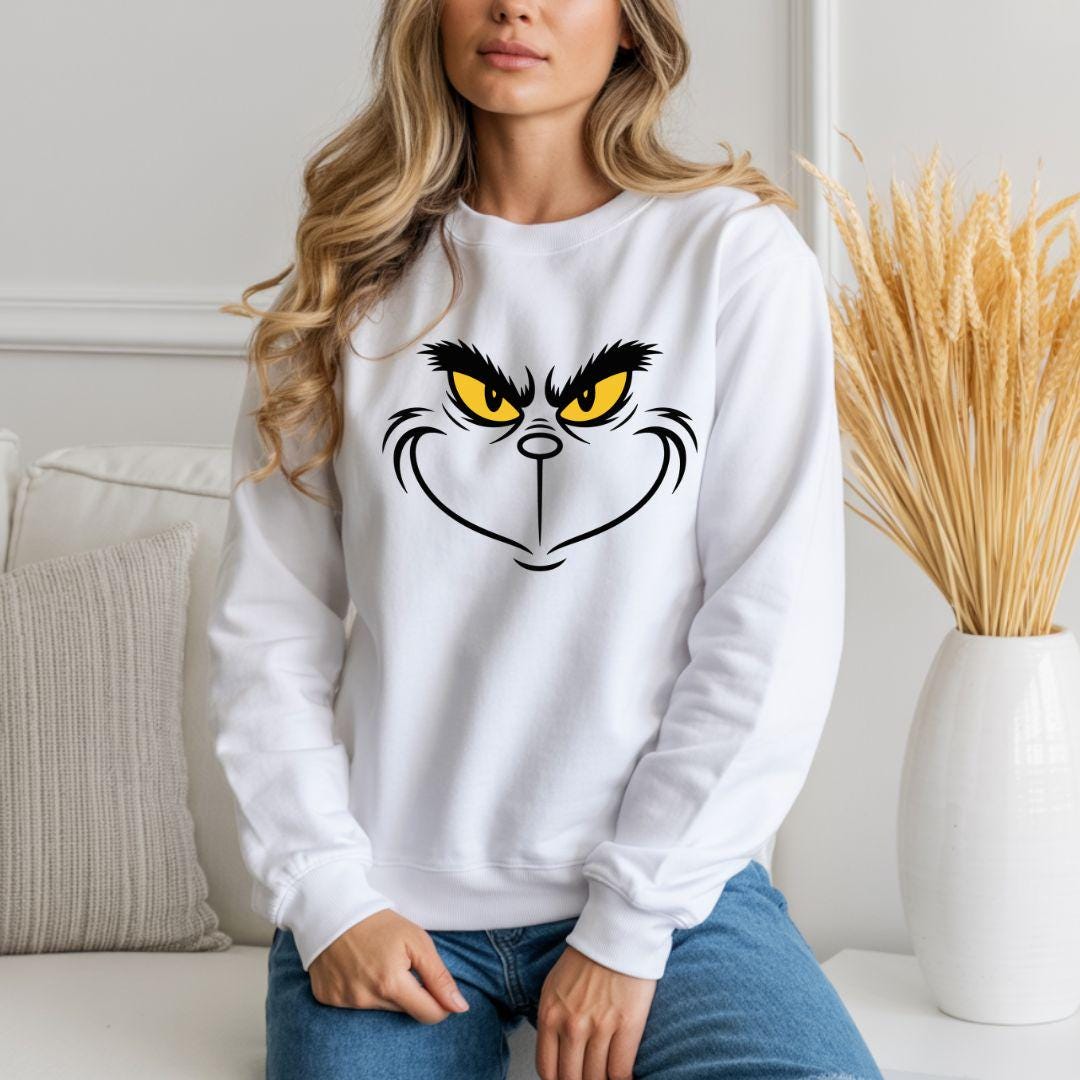 Grinch Face Svg Png,grinch Face Outline Png,grinning Grinch Christmas ...