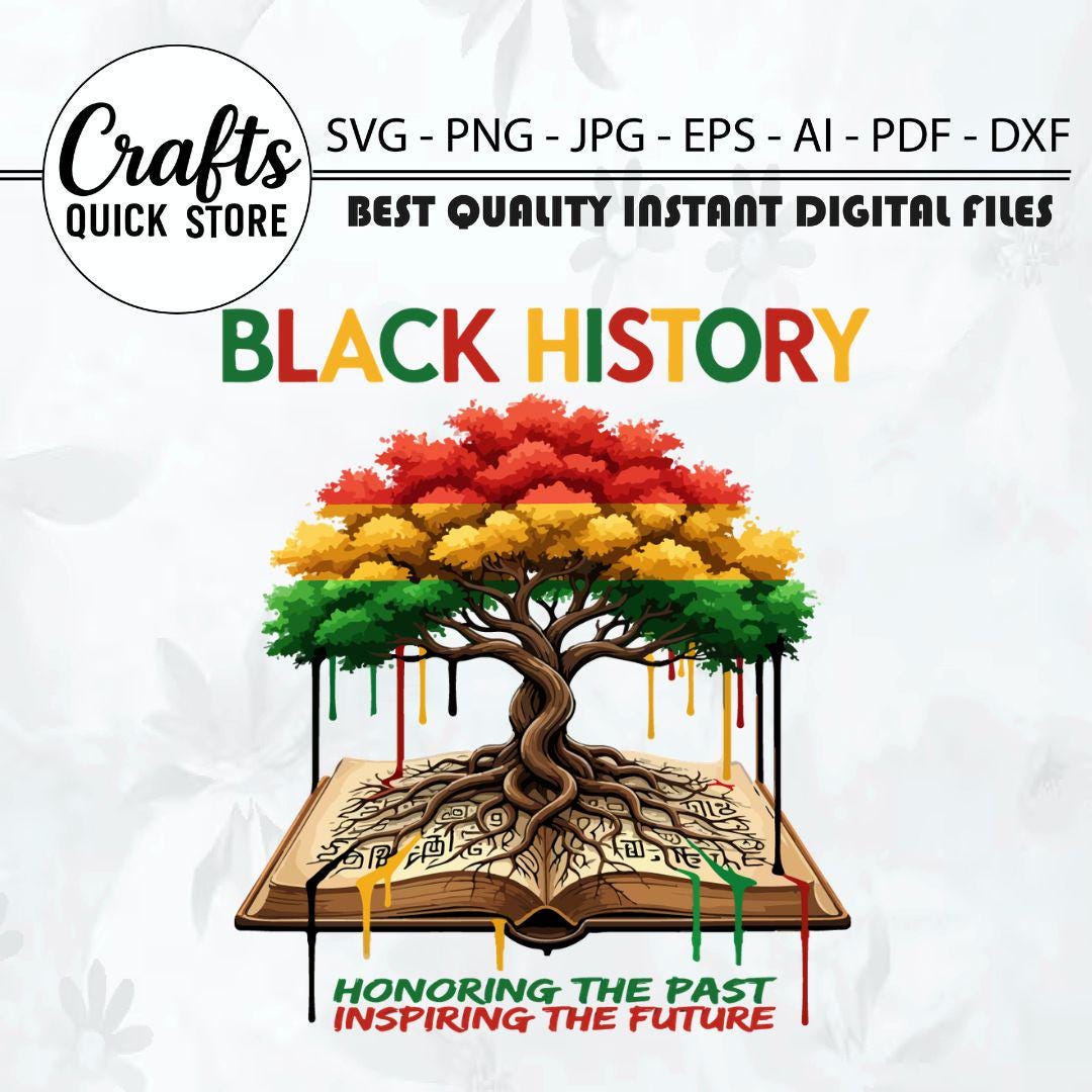 Black History Month File Digital Printable, African Heritage PNG, Black ...