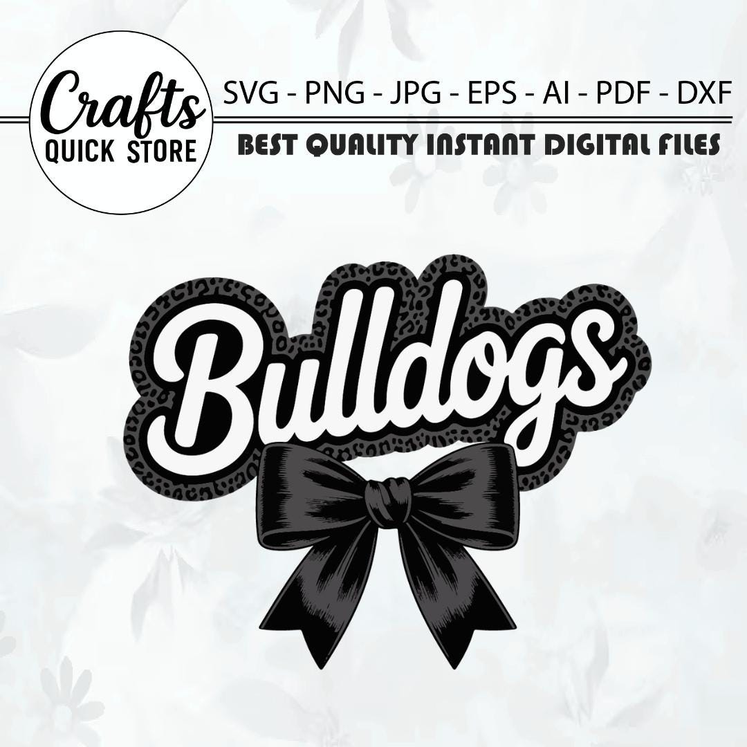Trendy Bulldogs Mascot PNG: Shirt Design, Fan Art (digital Download) - Etsy