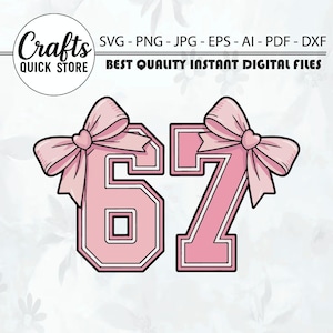 Six Seven 67 PNG SVG Cut File,6-7 Meme Design, Six Seven Png, Six Seven ...