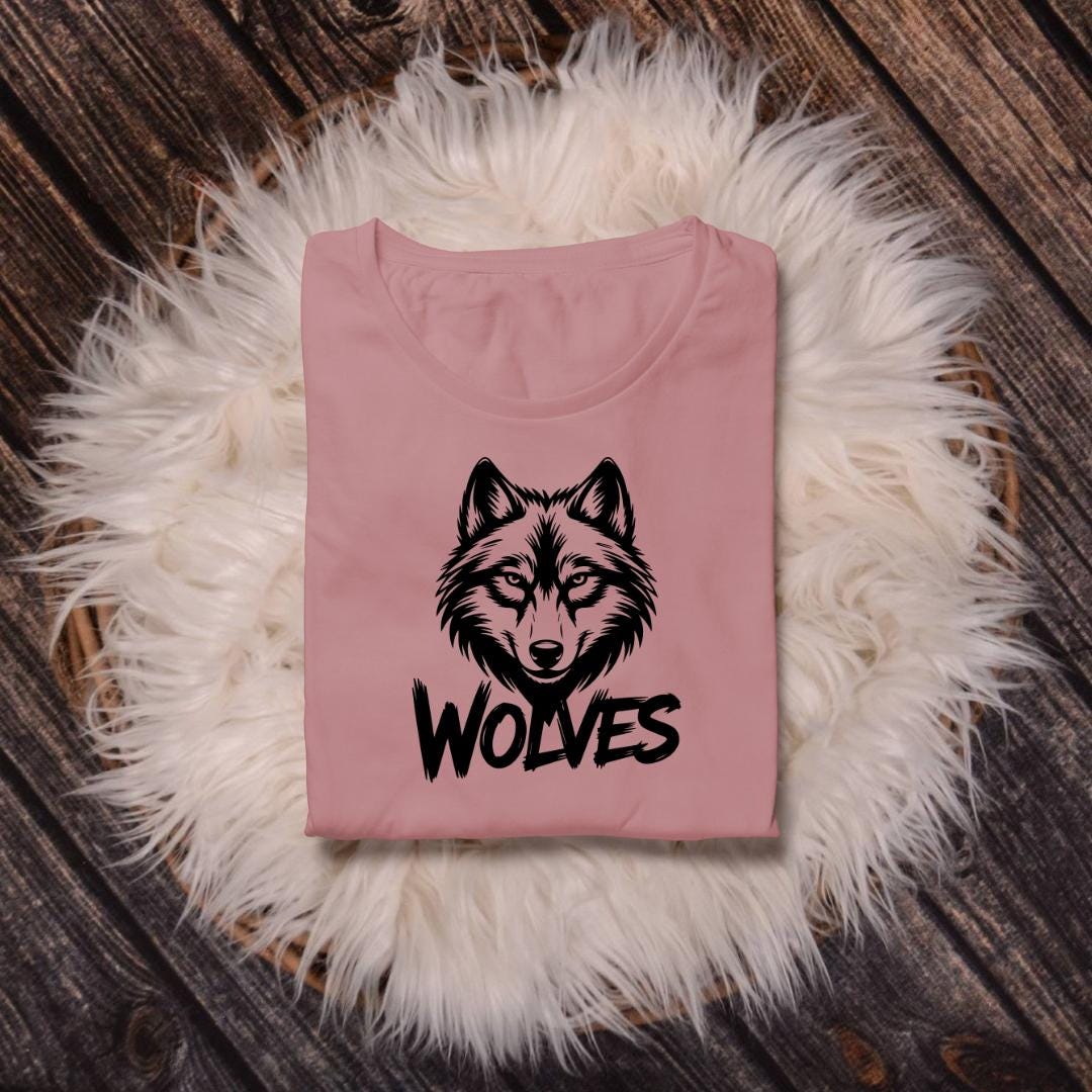 Wolves SVG Png Pdf Dxf Eps | School Mascot Patch Design | Digital ...