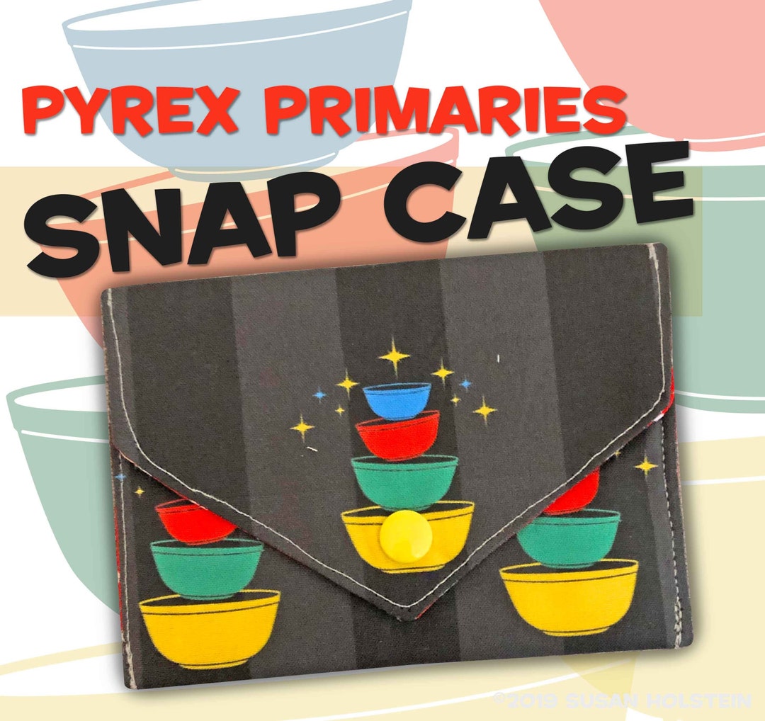 Snap Pouch Pyrex Primary Bowl Set My Bespoke Fabric Featuring Primary ...