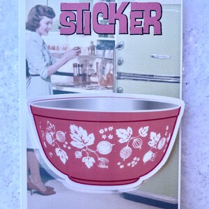 STICKERS Vintage Pyrex Bowl Choose One or More or All 10 - Etsy