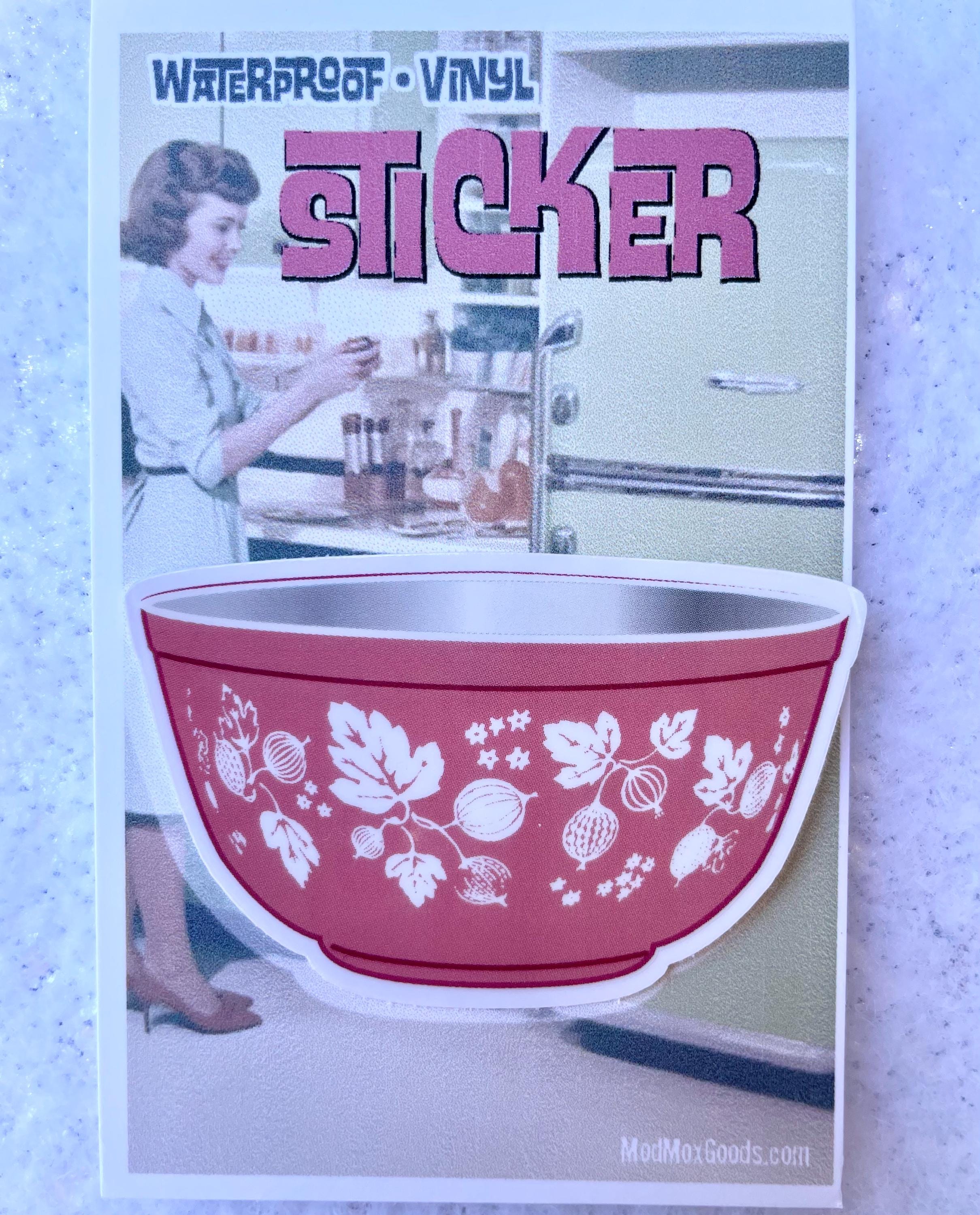 STICKERS Vintage Pyrex Bowl Choose One or More or All 10 - Etsy