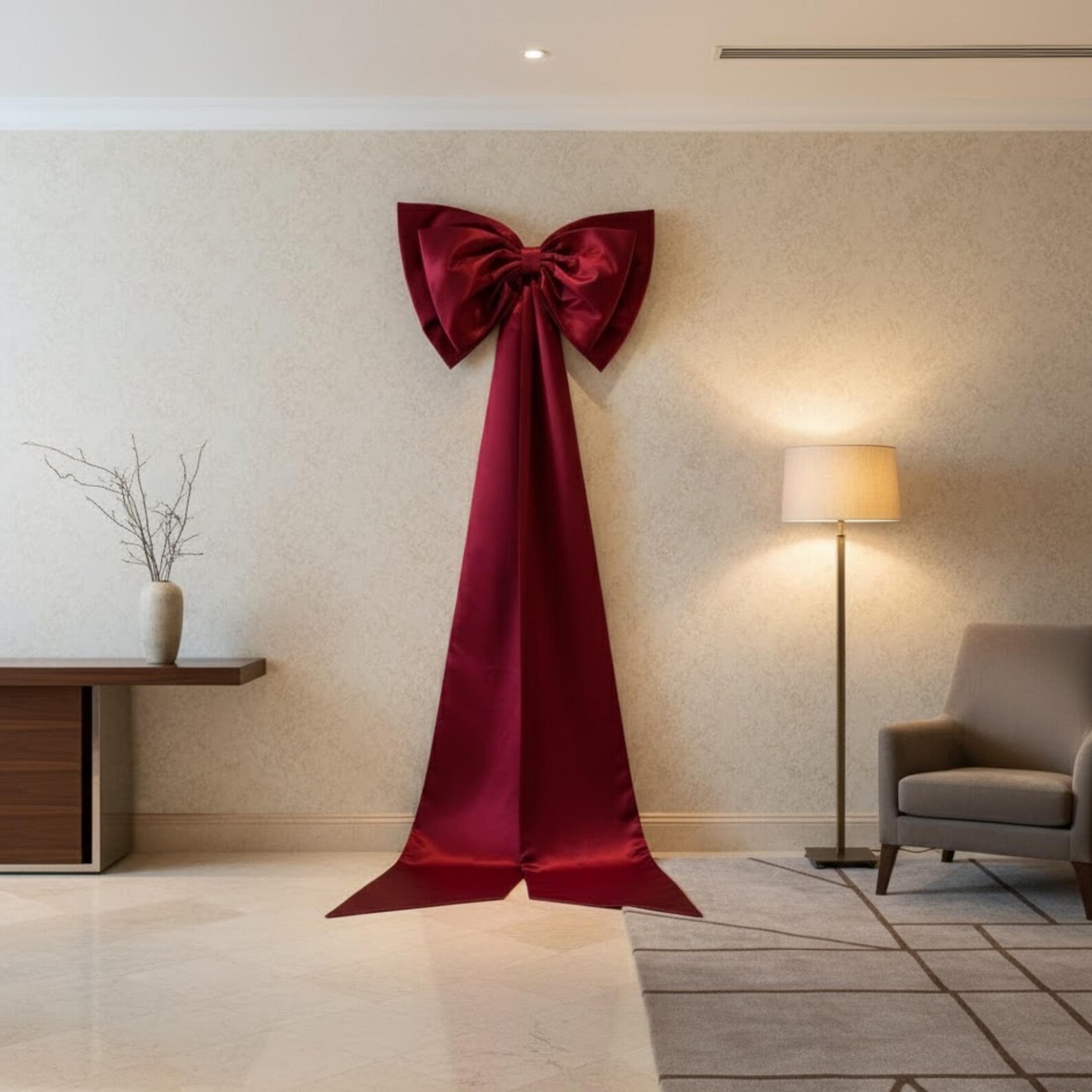 Oversized Satin Christmas Tree Bow – Extra Large Wedding Decor - Etsy ...