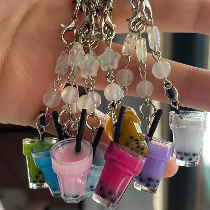 Boba Tea Keychain - Etsy
