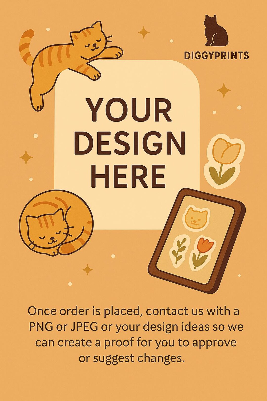 Customizable Sticker | Your Own Design Text and Image Sticker ...