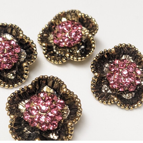 Large Flower Buttons - Etsy