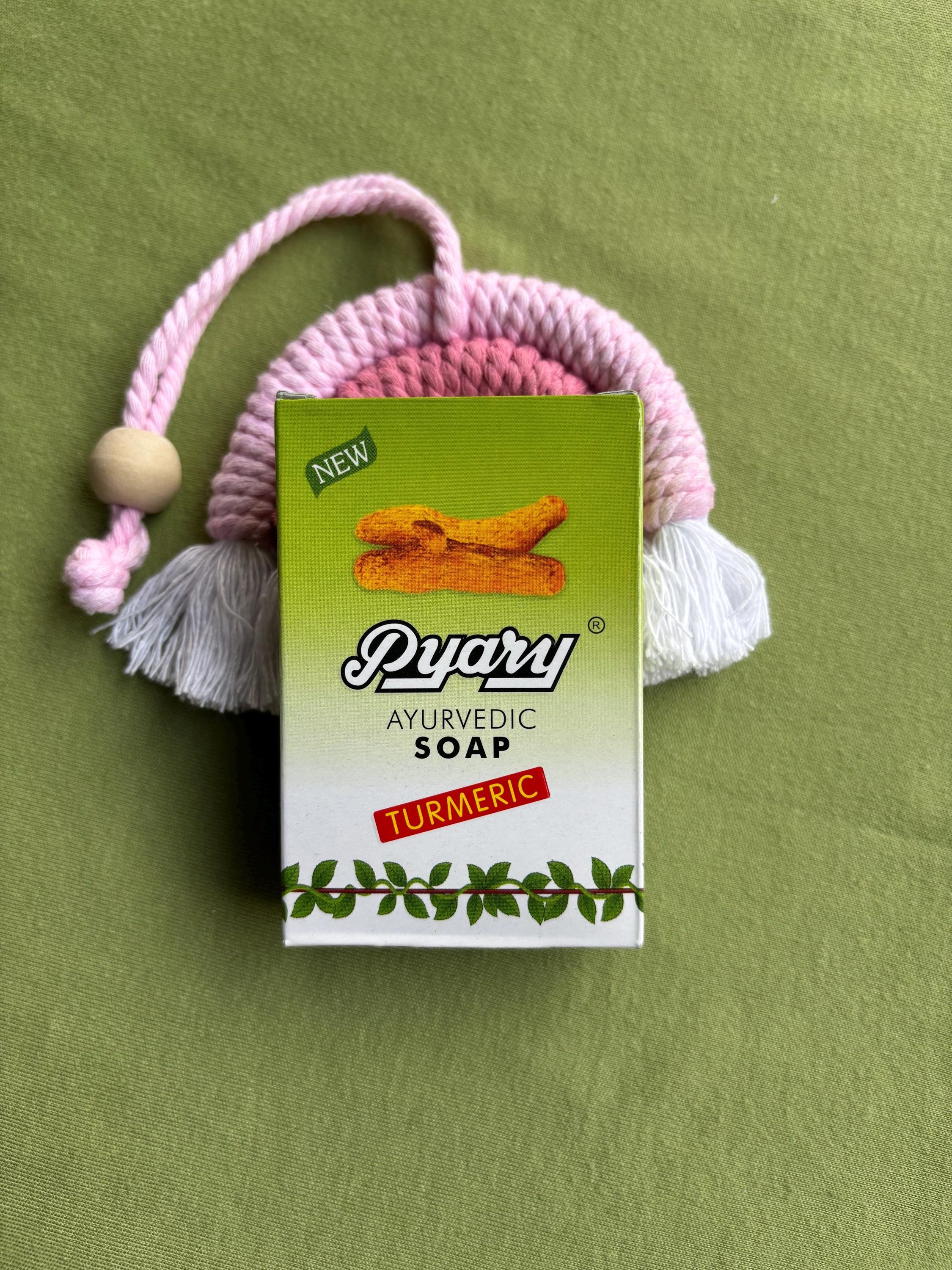 3x Pyary Turmeric Herbal Soap Bar – Natural Ayurvedic Vegetable Soap ...