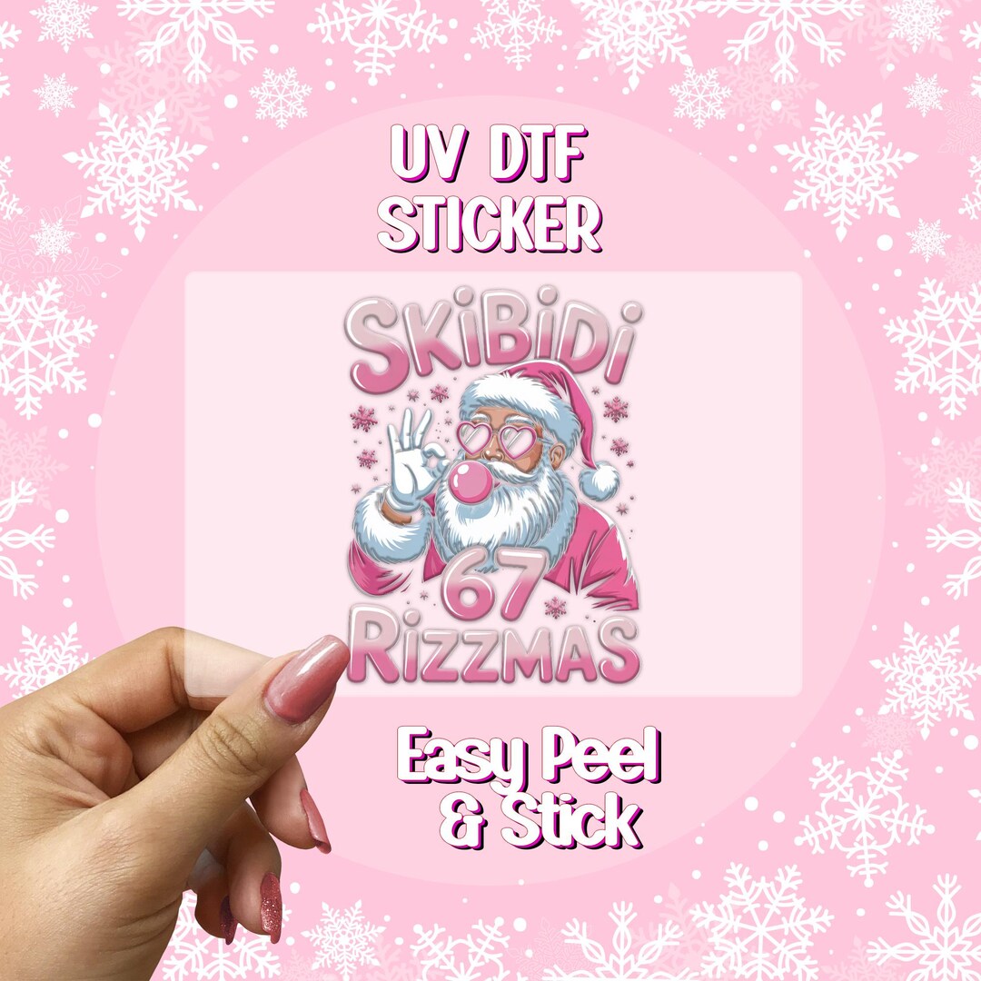Santa Says 67, 67 Xmas Sticker |UV DTF Decal - Etsy