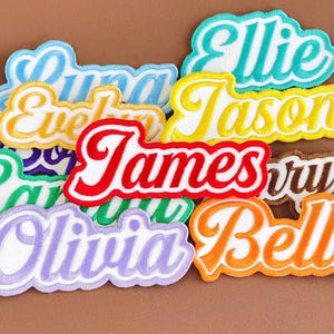 Custom Embroidered Name Patch: Iron-on or Sew-on Personalized Tag - Etsy