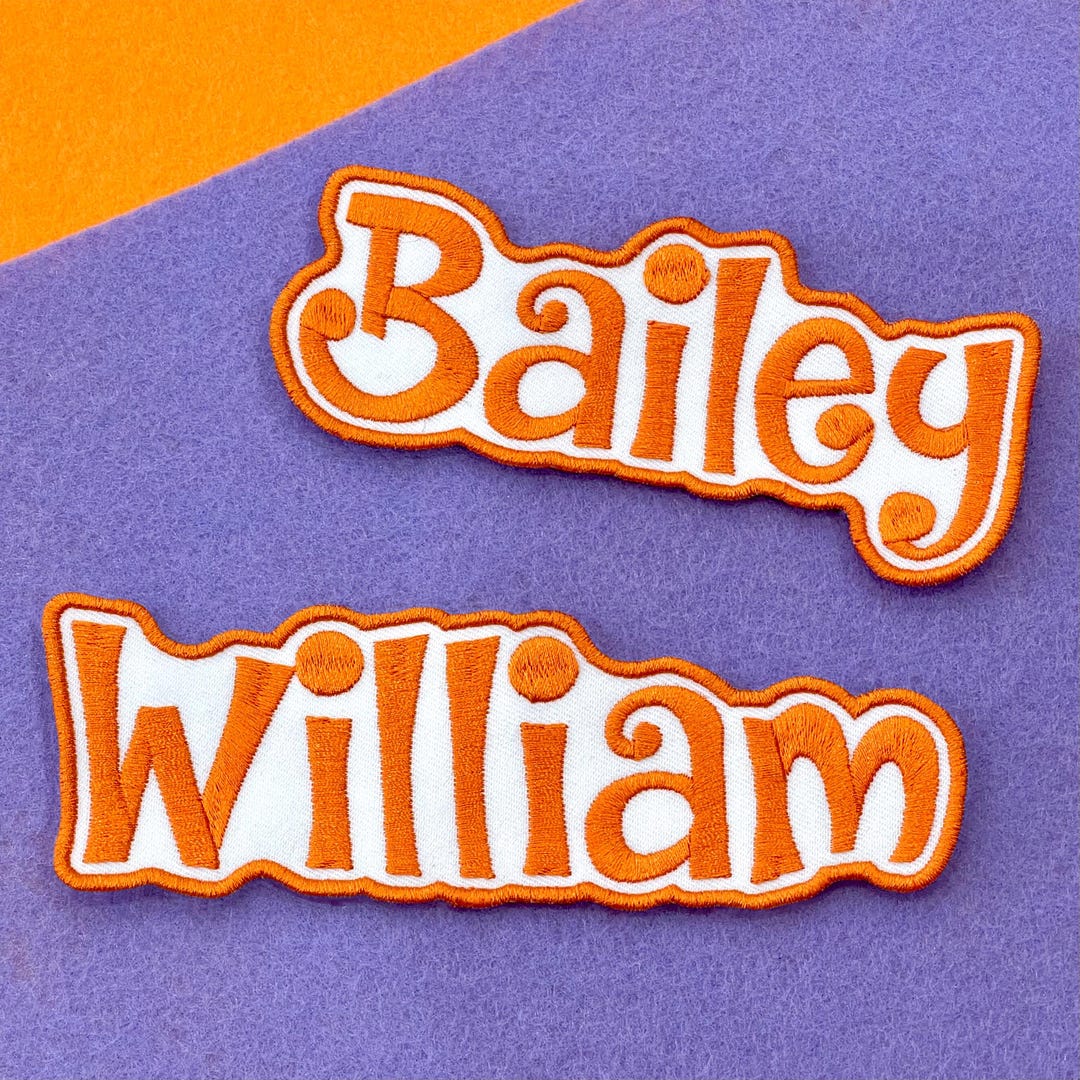 Custom Embroidered Name Patch – Halloween Ghost Font, Iron On/sew On - Etsy