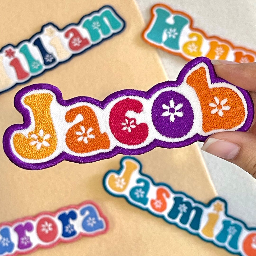 Custom Embroidered Name Patch – Iron-on or Sew-on - Etsy