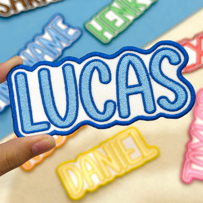Custom Embroidered Name Patch – Iron-on, Sew-on, Hook & Loop - Etsy