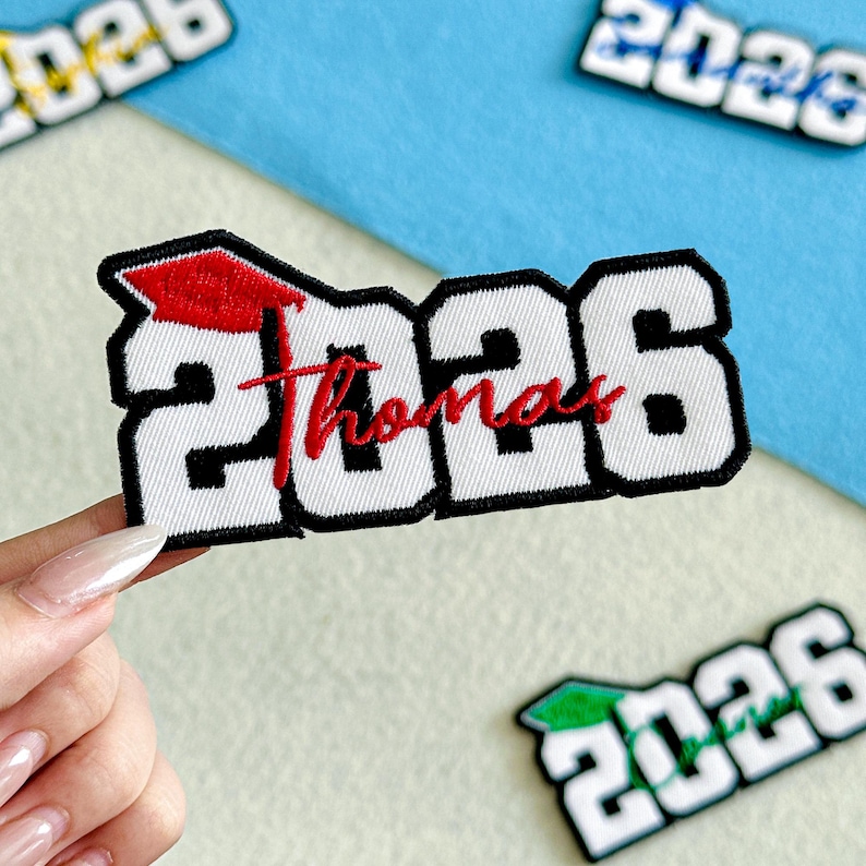 Graduation 2026 Name Patch, Custom Iron on Patch for Backpack or Jacket ...