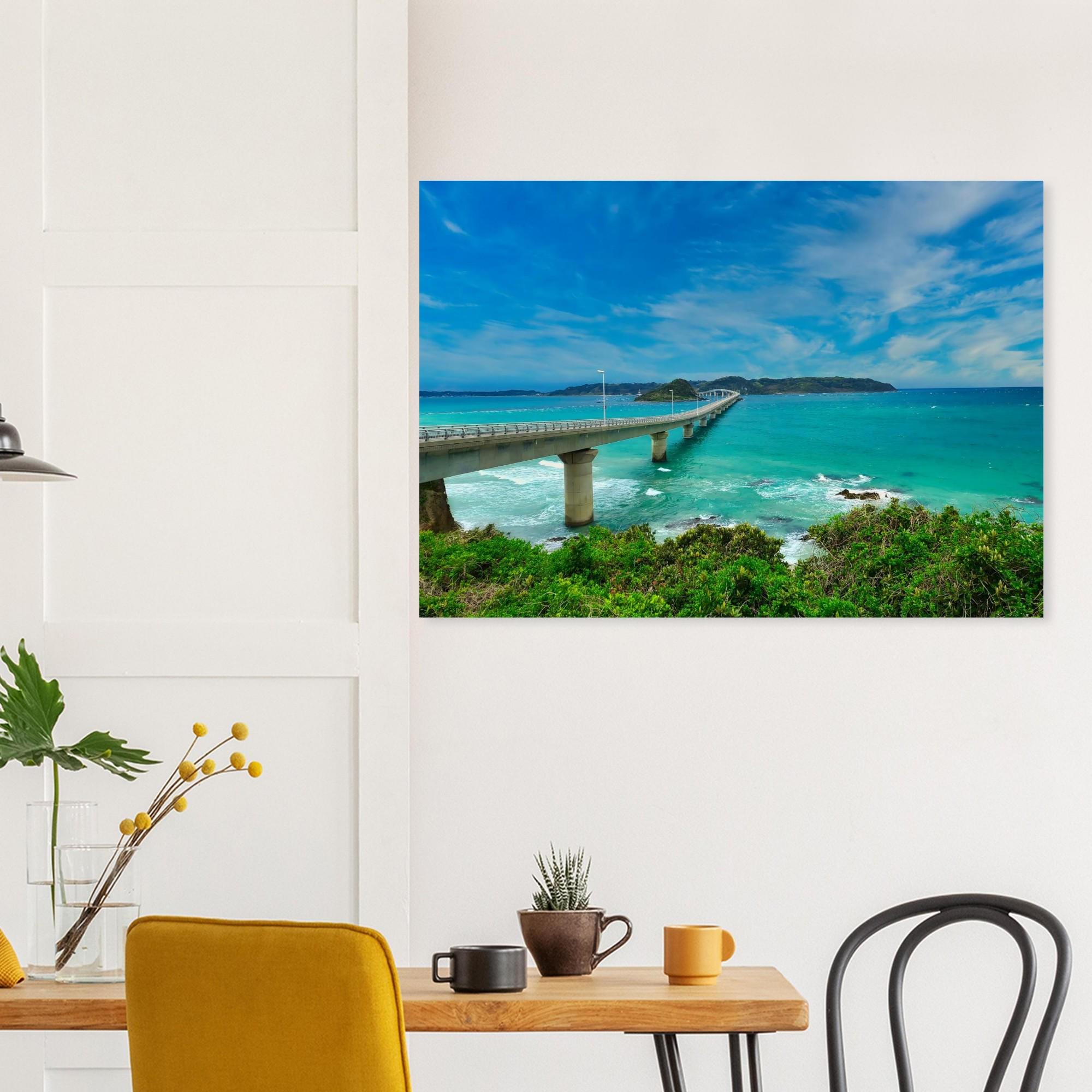 Tsunoshima Bridge Poster – Japan Ocean Scenic Photography Fine Art Wall ...