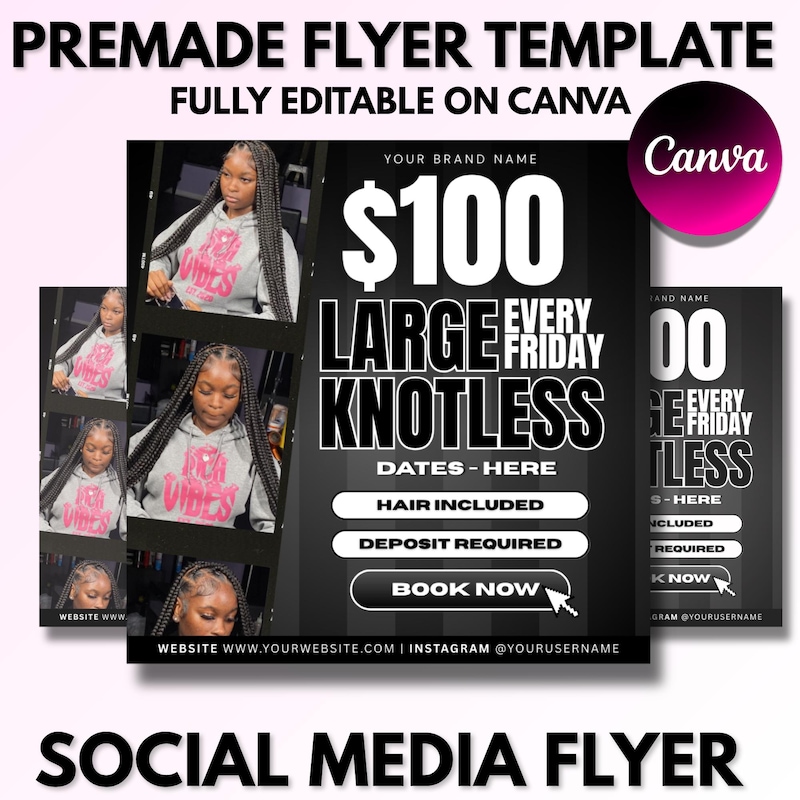 Braided Knotless Special Flyers - Etsy