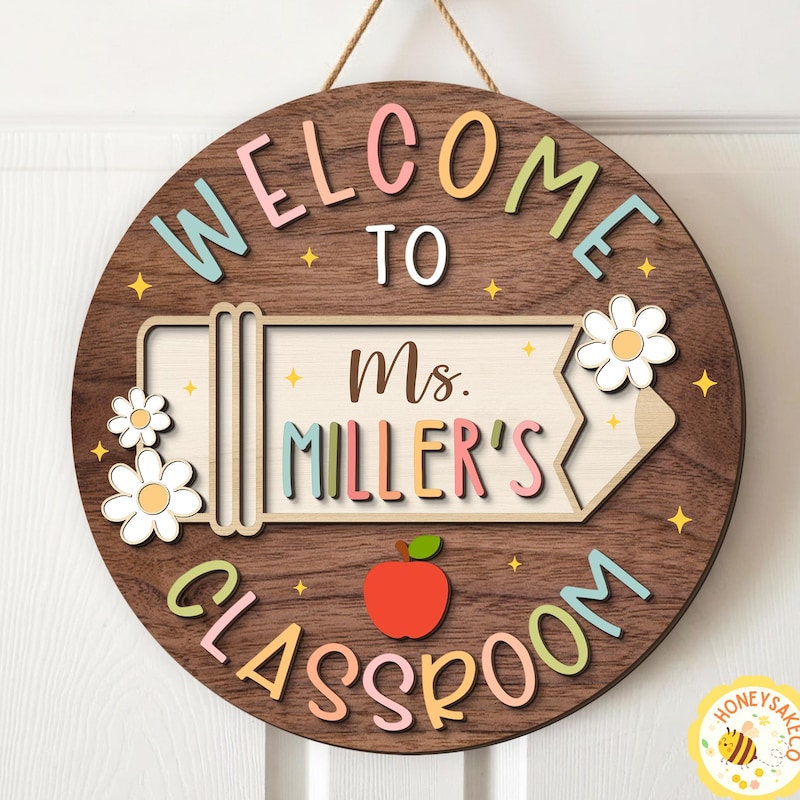 3d Teacher Sign for Door - Etsy