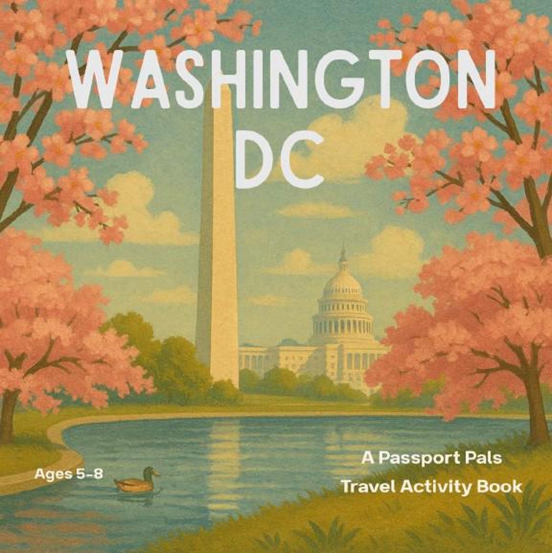 Washington DC Kids Travel Activity Book Ages 5–8 | Coloring, Puzzles ...